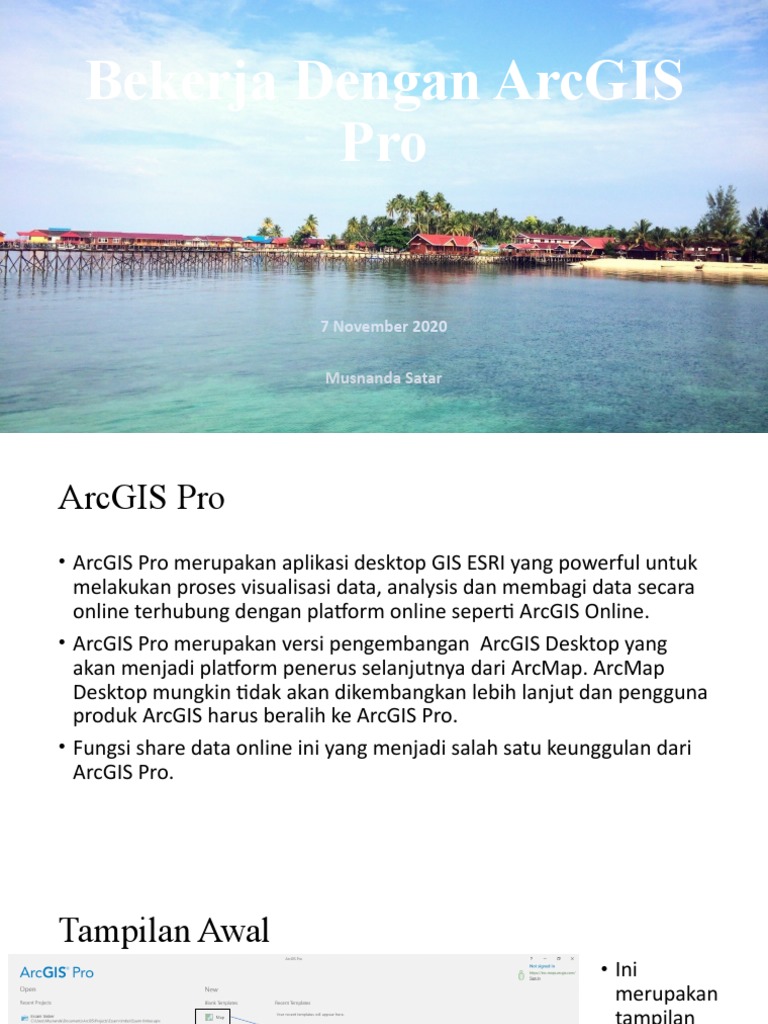 Bekerja Dengan ArcGIS Pro | PDF