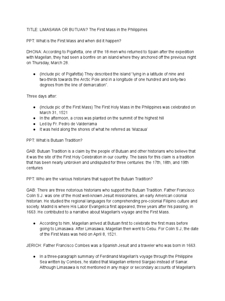 The First Mass Reporting | PDF | Exploration