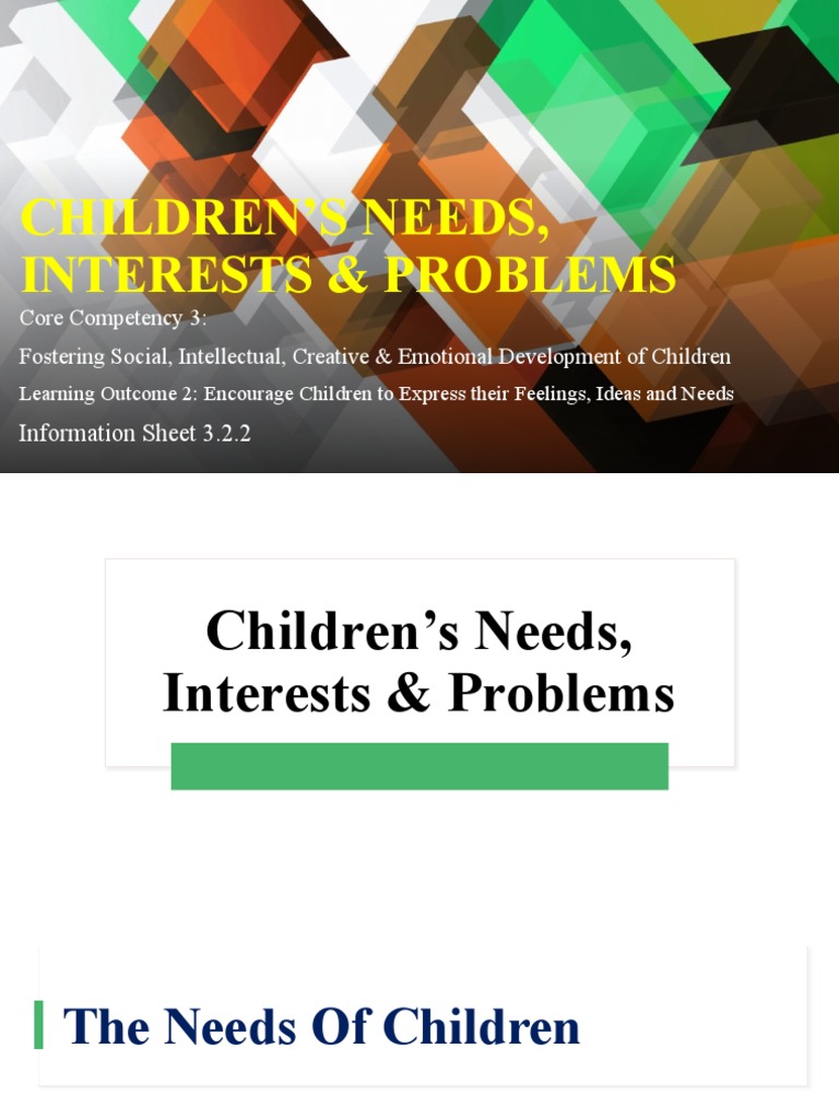 Understanding Children's Needs and Issues | PDF