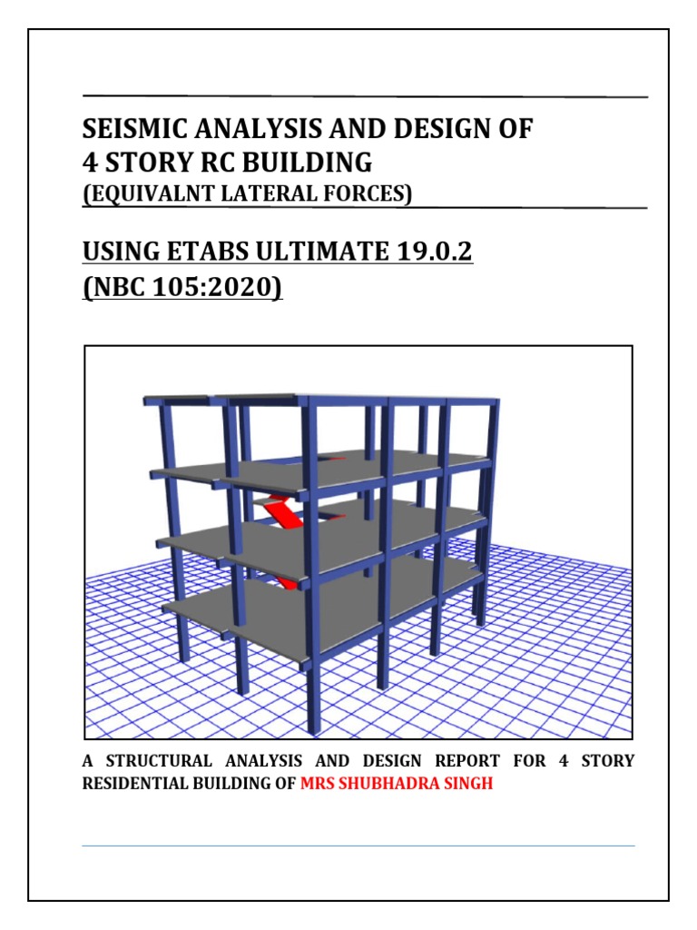 Shubhadra Report | PDF | Reinforced Concrete | Beam (Structure)