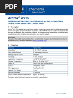 Ardrox® 6025A MULTI-PURPOSE AIRCRAFT CLEANER TDS | PDF | Corrosion | Steel