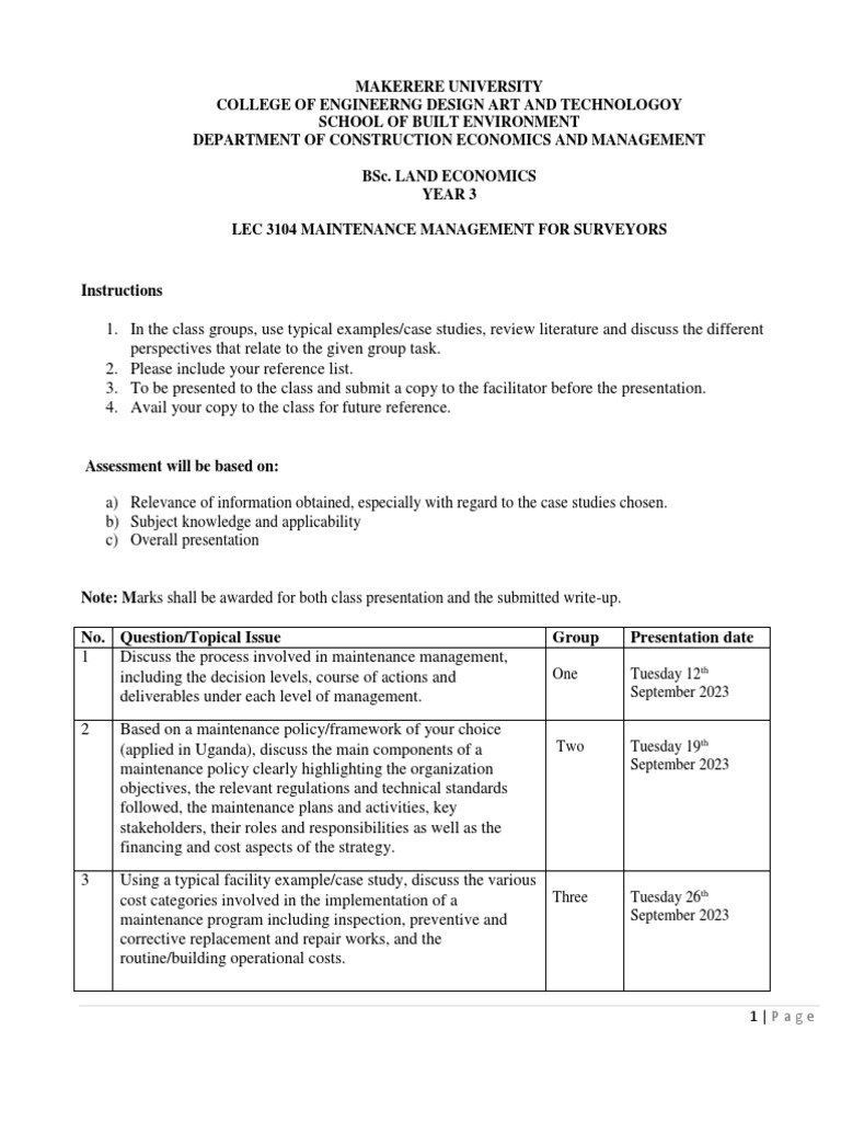 Le MM Assignment Sem I 2023-2024 | PDF
