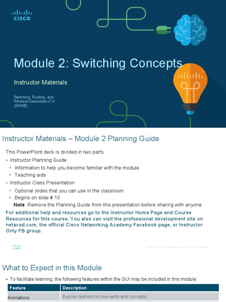 SRWE Module 2 | PDF | Network Switch | Computer Data