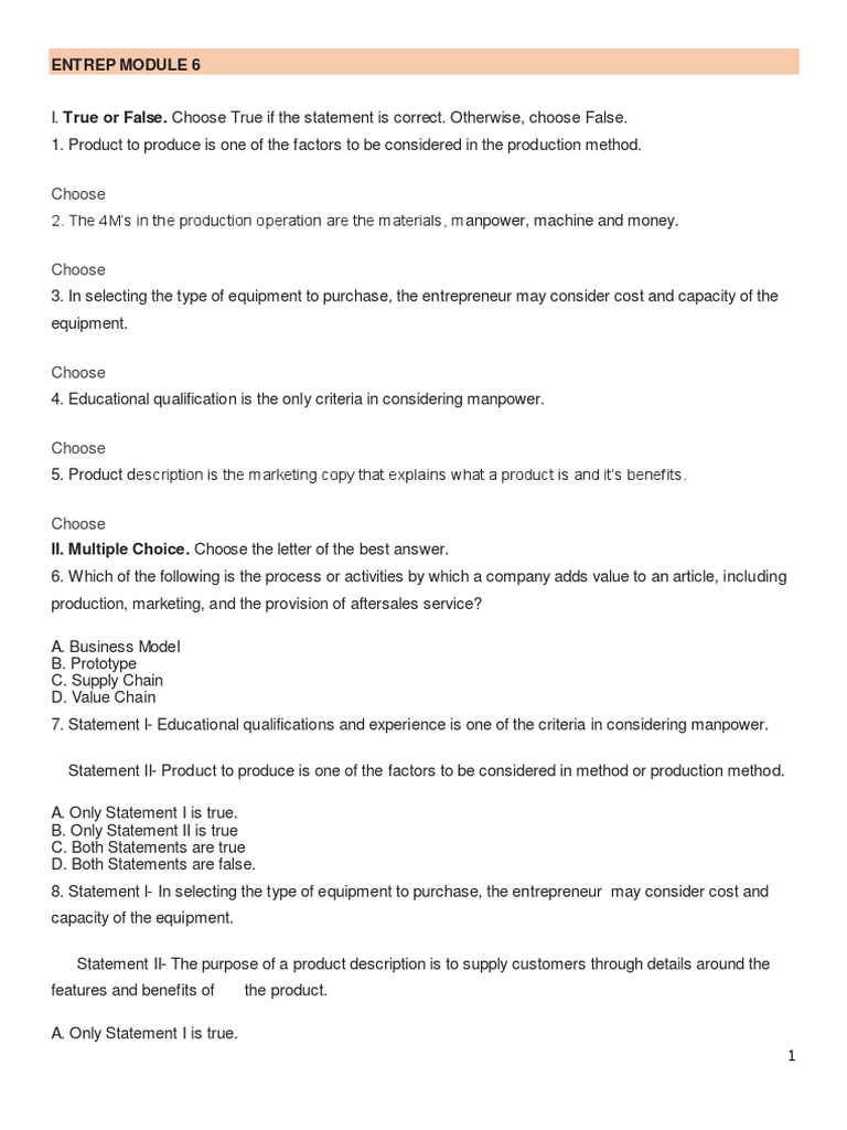 Entrep Reviewer | Download Free PDF | Balance Sheet | Expense