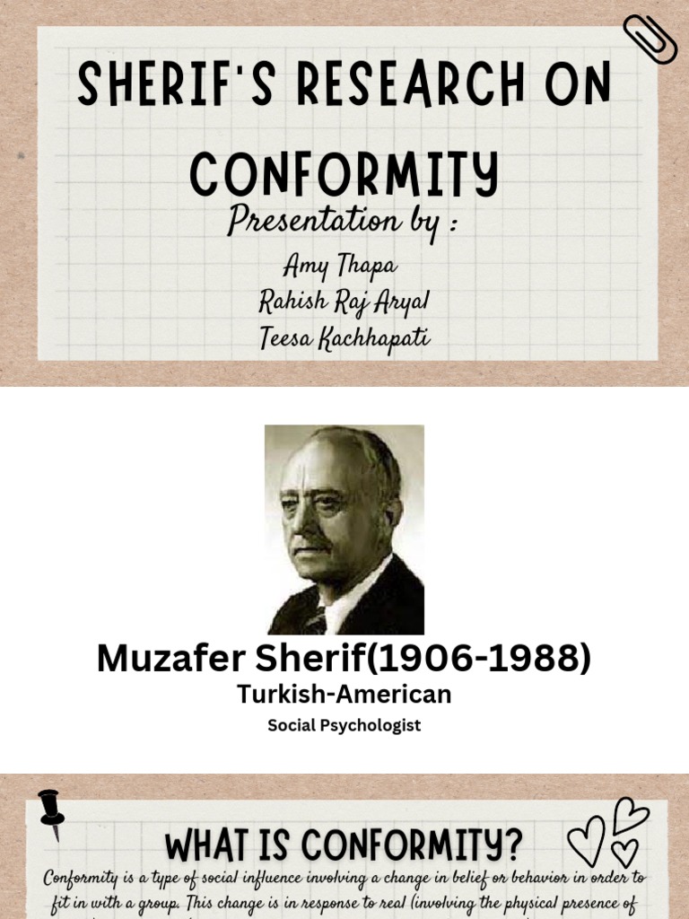 Sherif's Research On Conformity | PDF | Conformity | Organizational ...