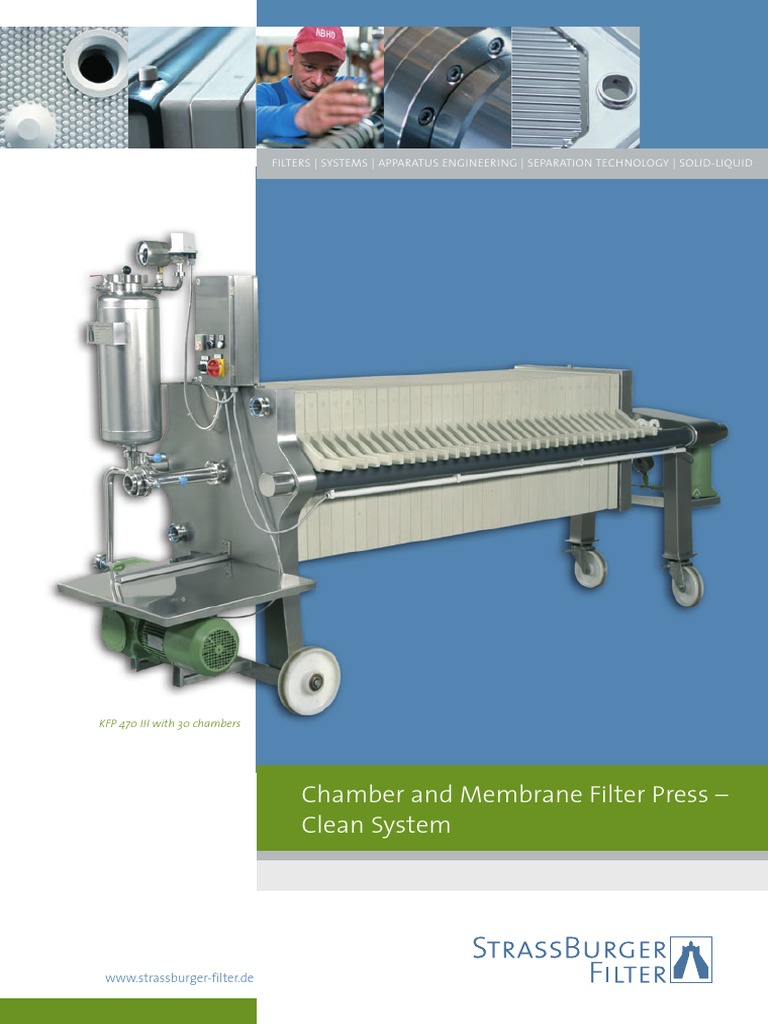 Chamber and Membrane Filter Press SF 1 | PDF | Filtration | Materials