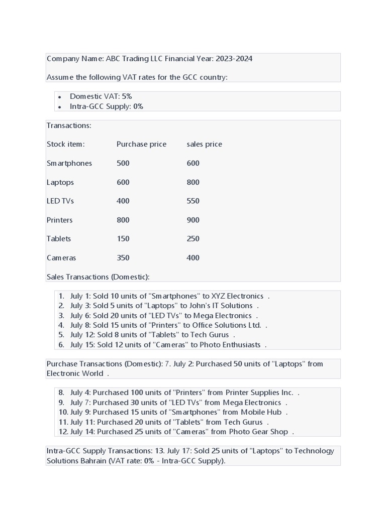 GCC Vat | Download Free PDF | Value Added Tax | Salary