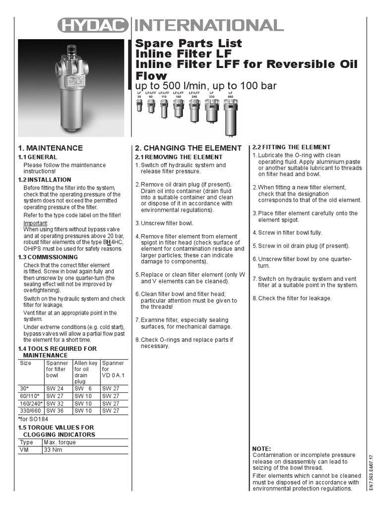 PRD Doc Epr 7563-00001 Sen Ain V3 | PDF | Filtration | Mechanical ...