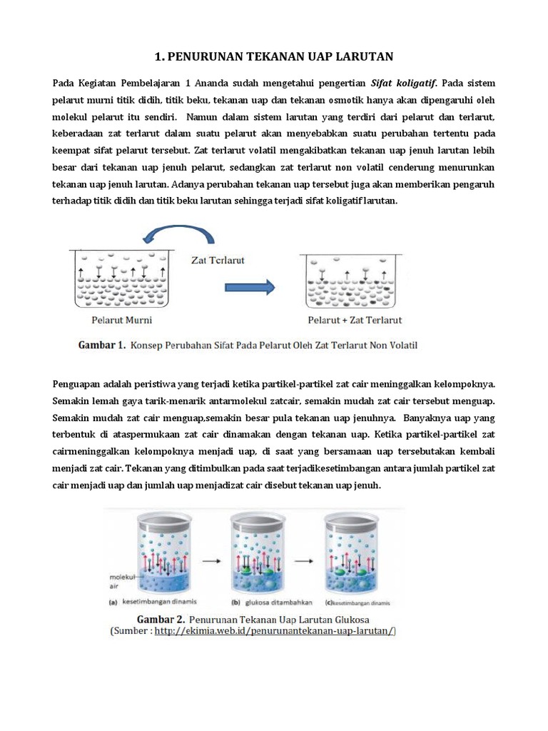 Sifat Koligatif Larutan-Literasi | PDF