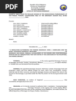 Resolution No. 01-BDC Resolution For Realignment | PDF | Philippines ...