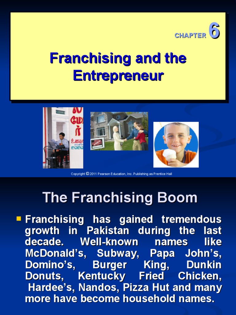 Scarb Eesbm6e PPT 06 | PDF | Franchising | License
