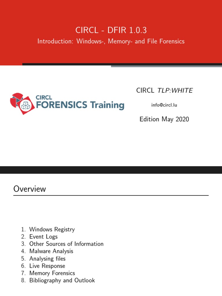 Forensics 103 | PDF | Windows Registry | Microsoft Windows