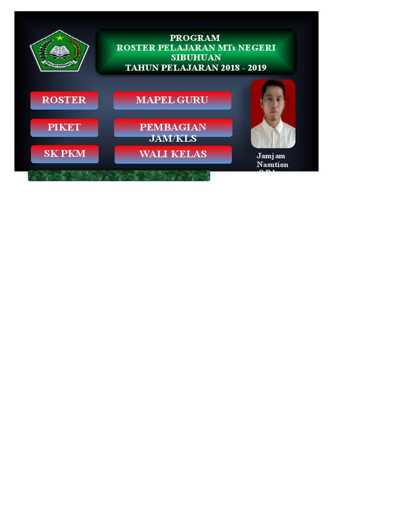 Roster Tp.2023-2024 SM 1 Benar | PDF