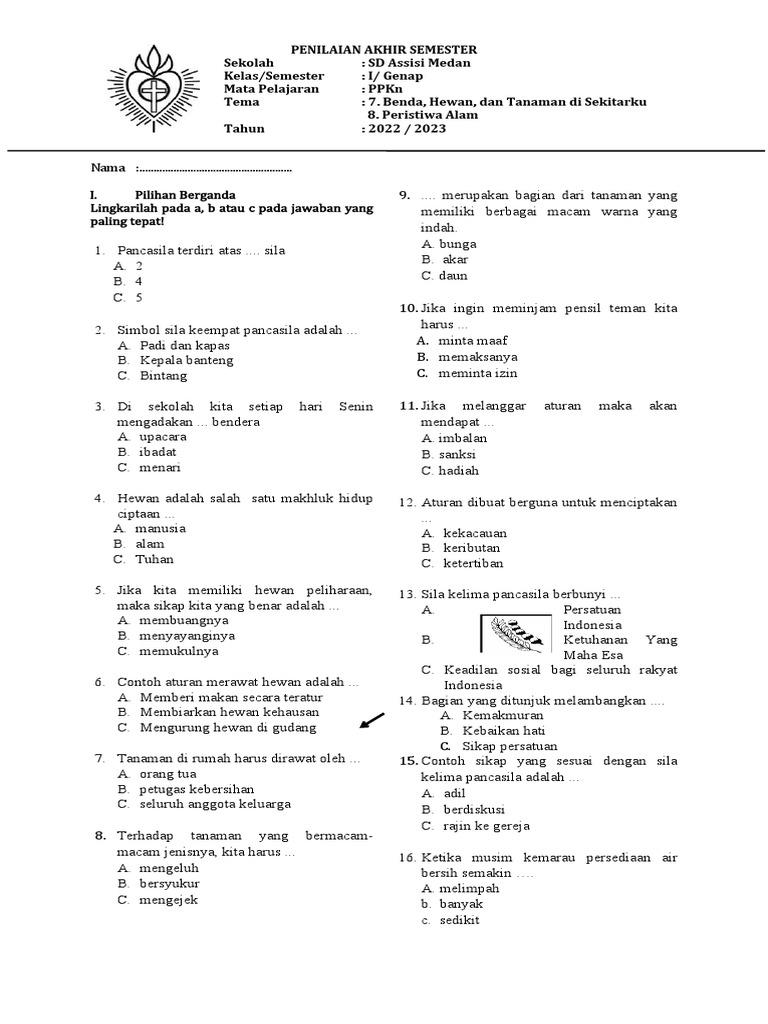 PAS Genap PPKN Tema 7 Dan 8 | PDF