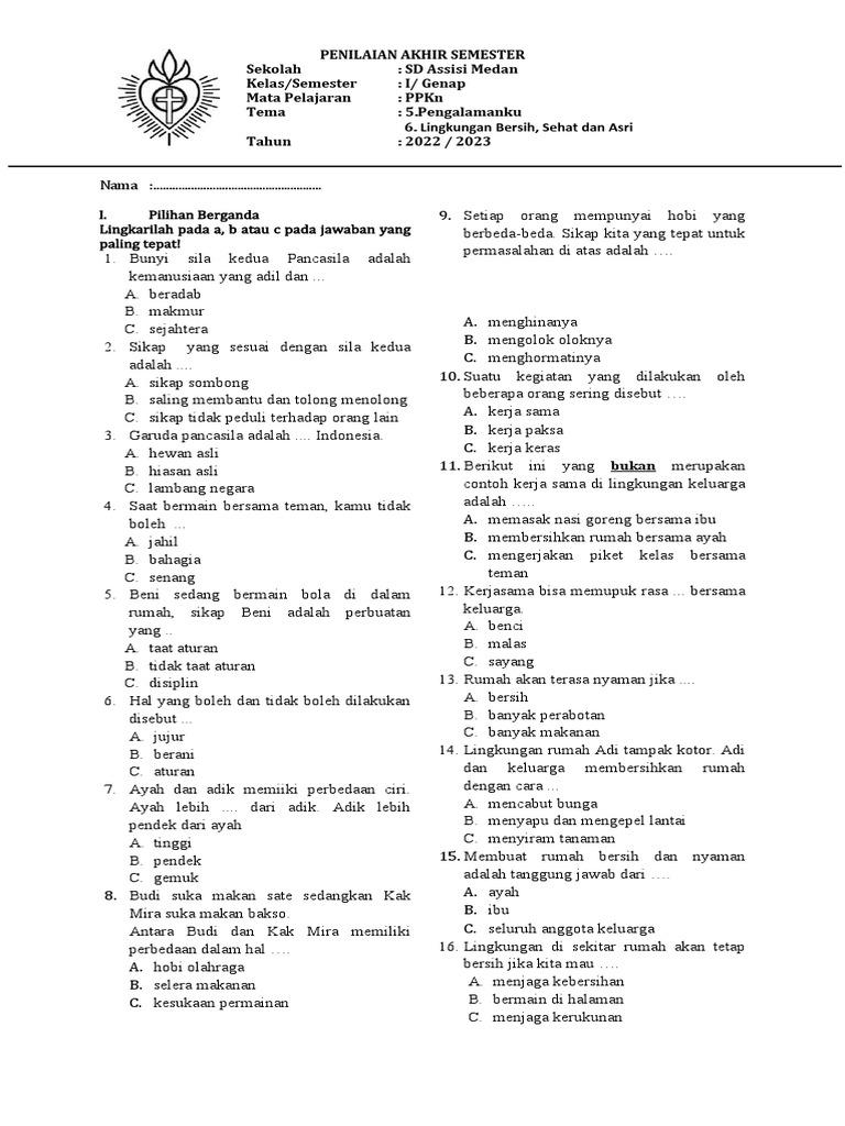 PAS Genap PPKN Tema 5 Dan 6 | PDF