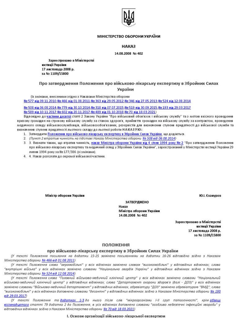 Наказ 402 | PDF