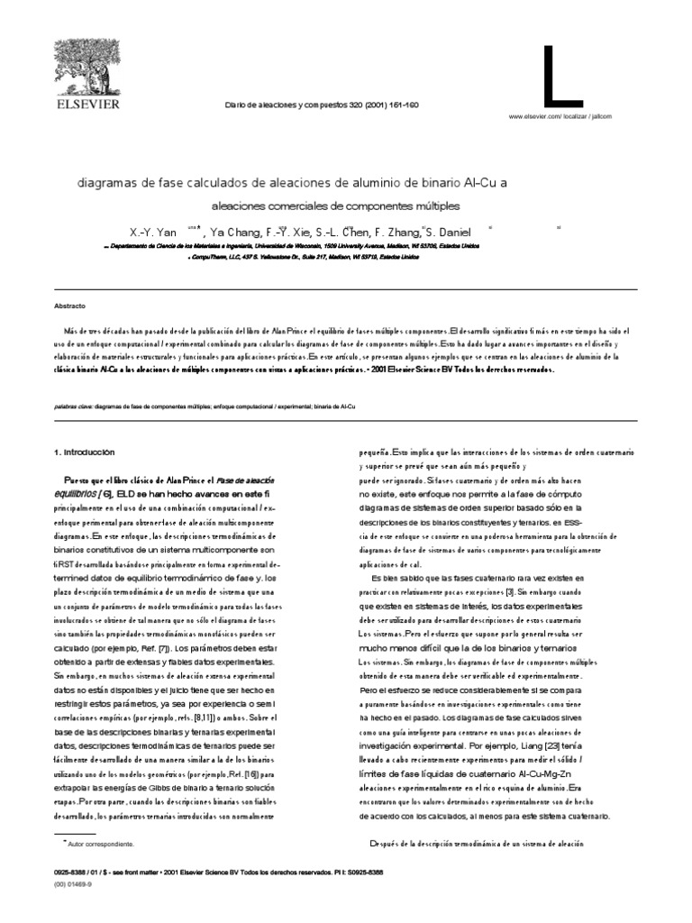ALQ 4.en - ESPAÑOL | PDF | Diagrama de fases | Aluminio