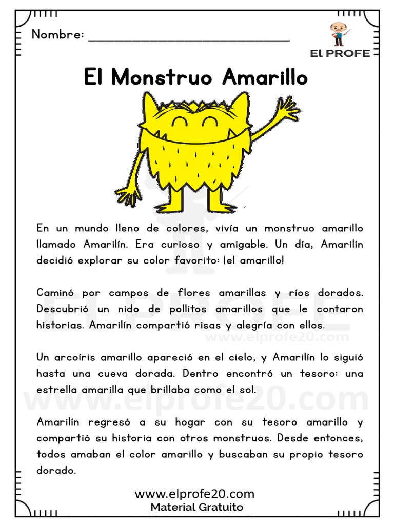 Cuadernillo Cuentos Con Los Colores | PDF | Color