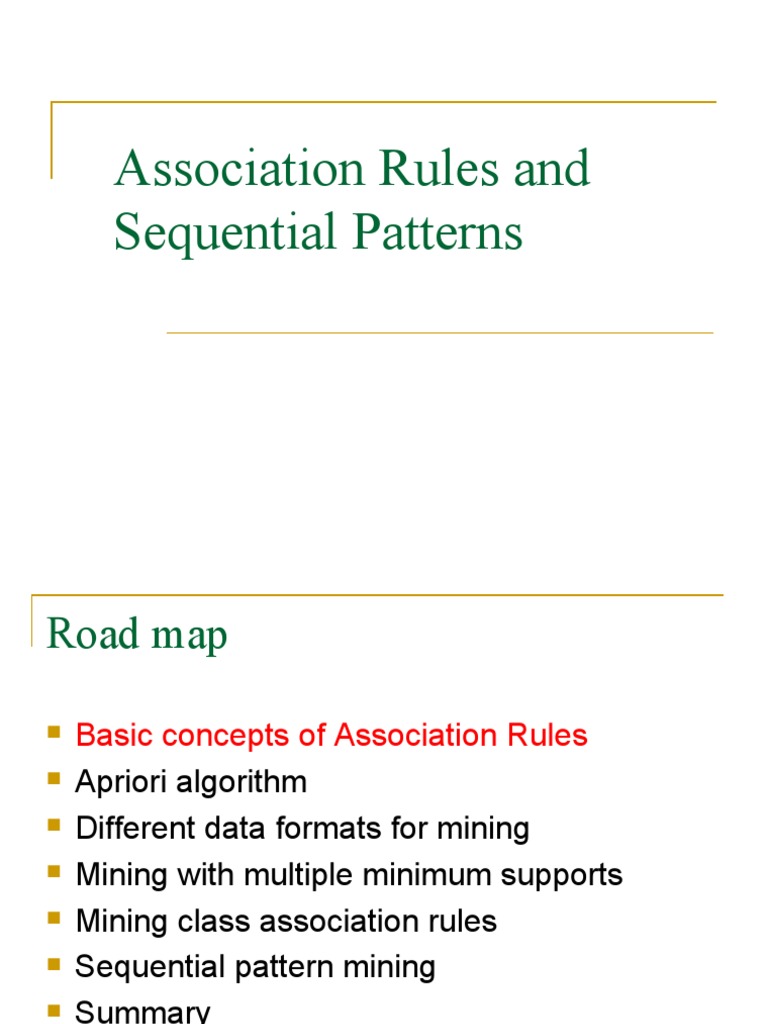 Apriori Algorithm for Association Rules | PDF | Data Mining | Information Technology