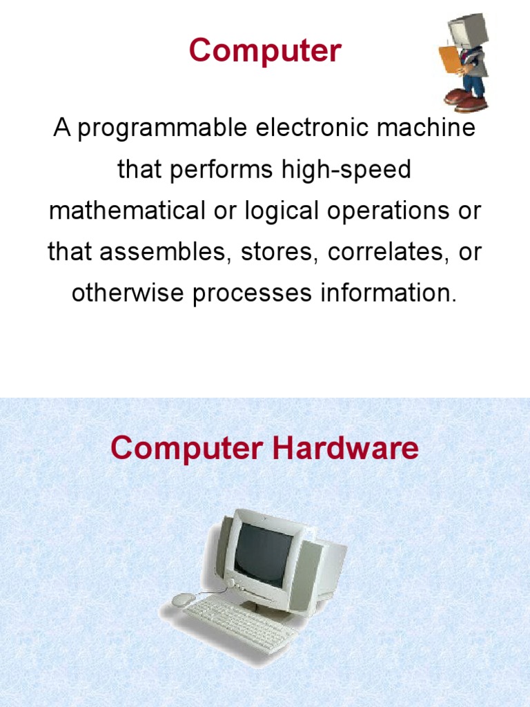 Computer Hardware Parts Pdf Computer Data Storage Computer Hardware 7169