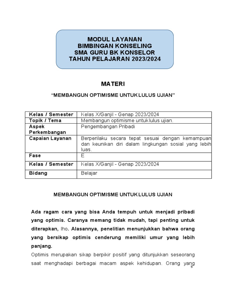 Modul Materi 7 - Sma | PDF