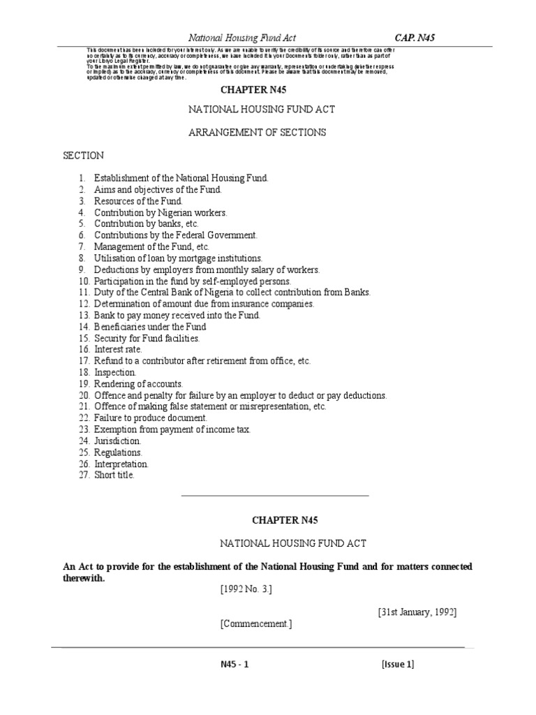 National Housing Fund Act | PDF | Mortgage Loan | Loans