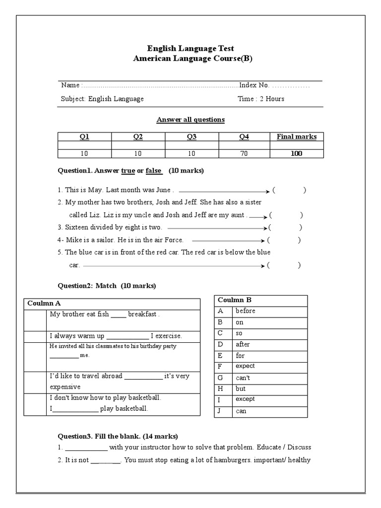 American Language Course (B) | PDF