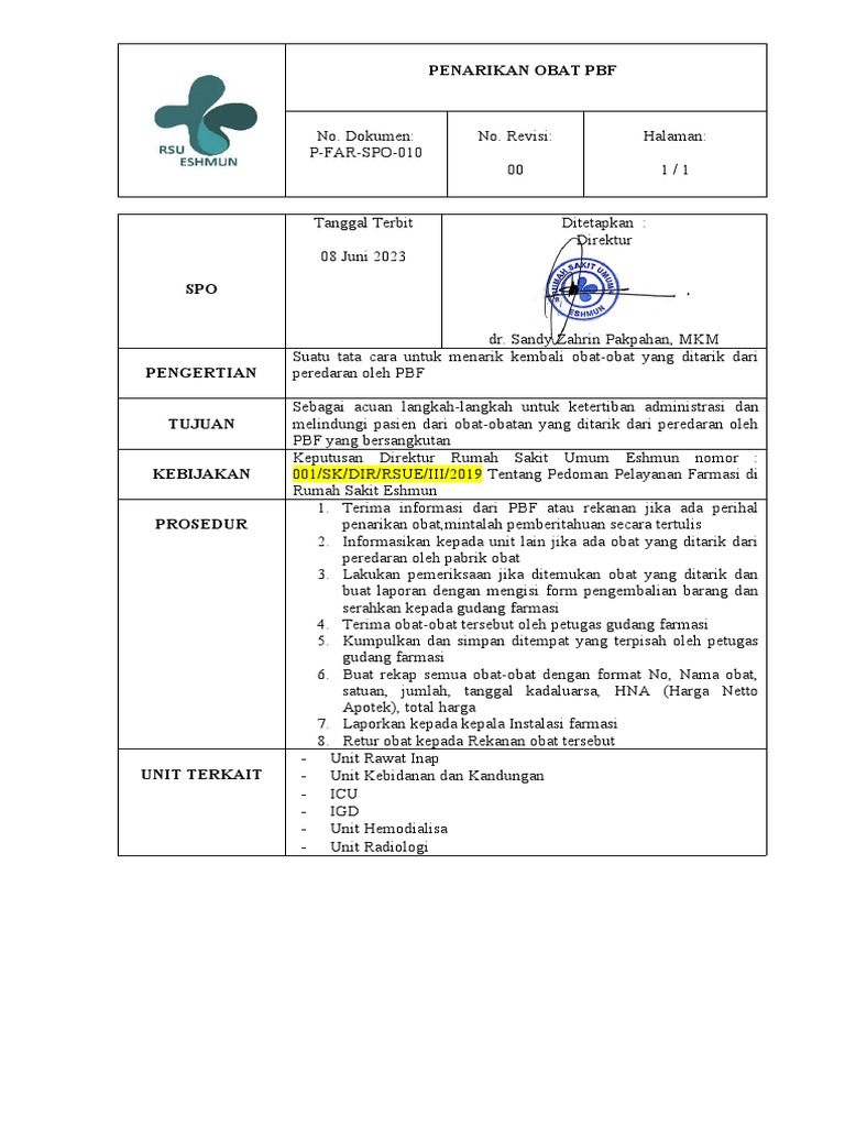 Penarikan Obat Recall PBF | PDF