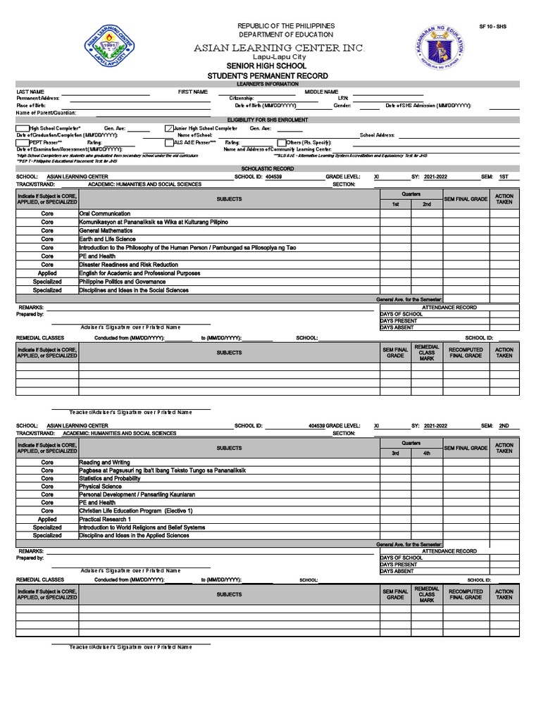 Gr. 12 Humss f137 | PDF | Middle Schools | Science