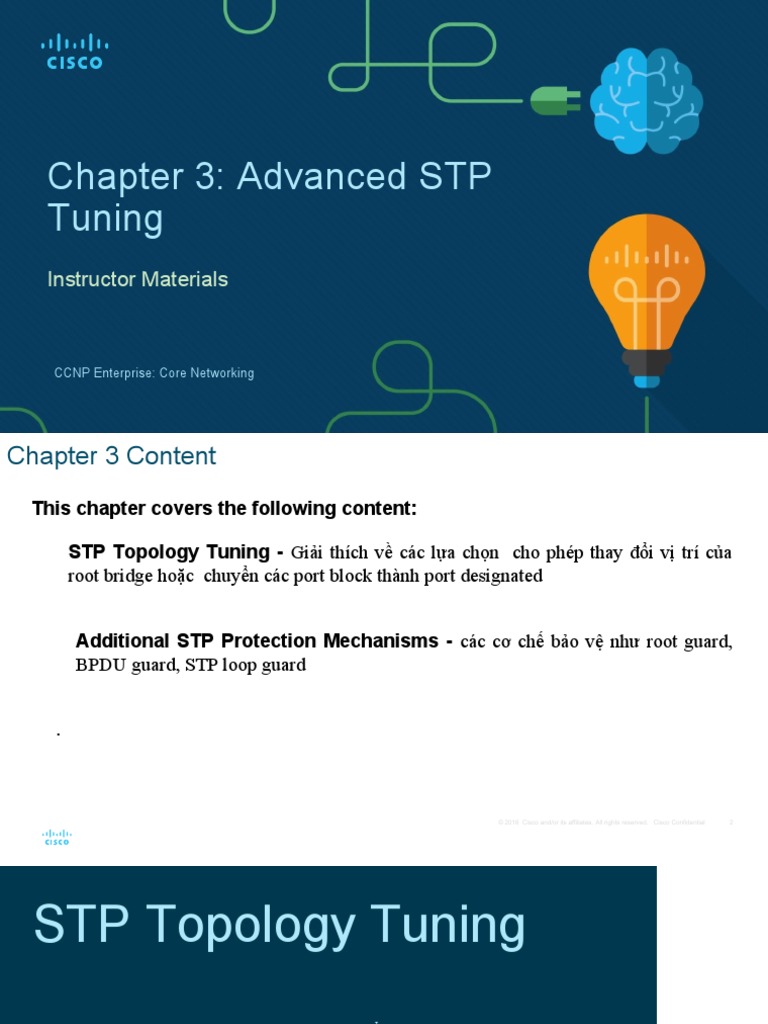 Chapter - 3 - Advanced STP Tuning | PDF | Internet Architecture | Network Topology