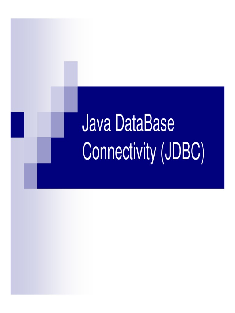 JDBC Connectivity | PDF | Databases | Sql JDBC Connectivity | PDF | Databases | Sql