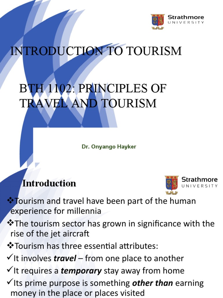 Principles of Travel and Tourism Overview | PDF | Tourism