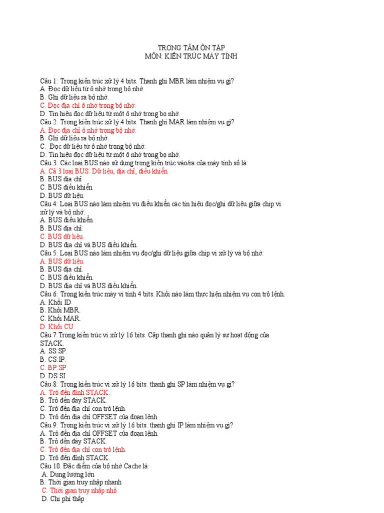 Kien Truc May Tinh | PDF