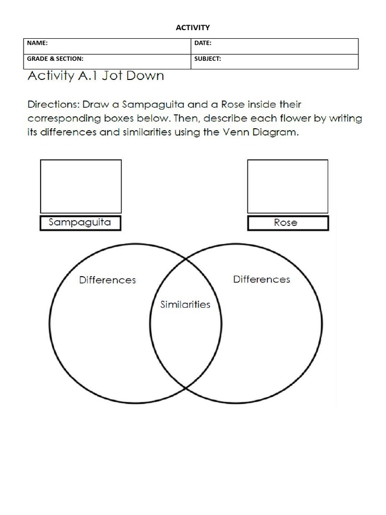 Activity Template for Students | PDF