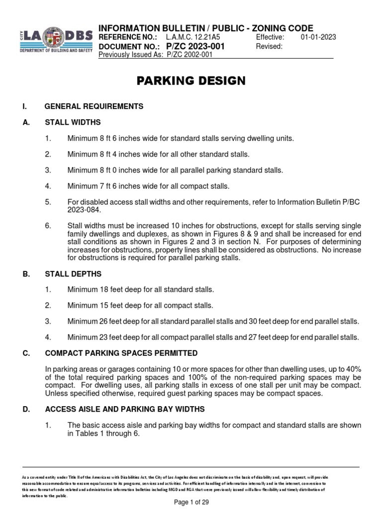 Parking Lot Design Pdf Garage Residential Concrete 