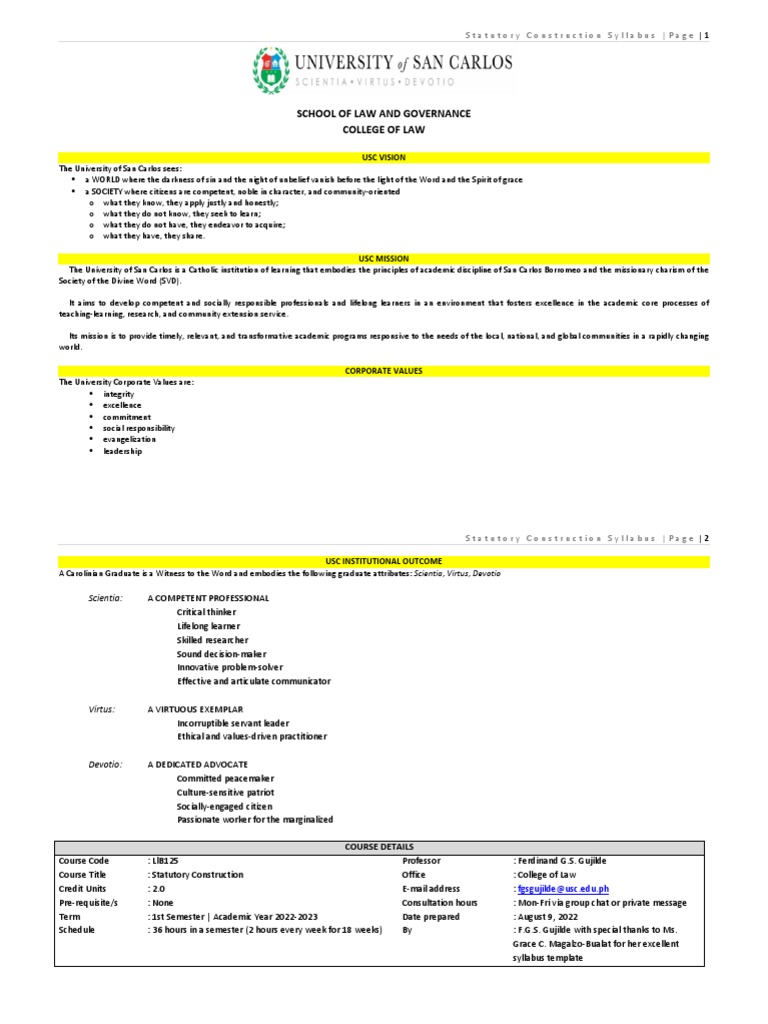 2022 Syllabus | PDF | Statutory Interpretation | Constitution 2022 Syllabus | PDF | Statutory Interpretation | Constitution