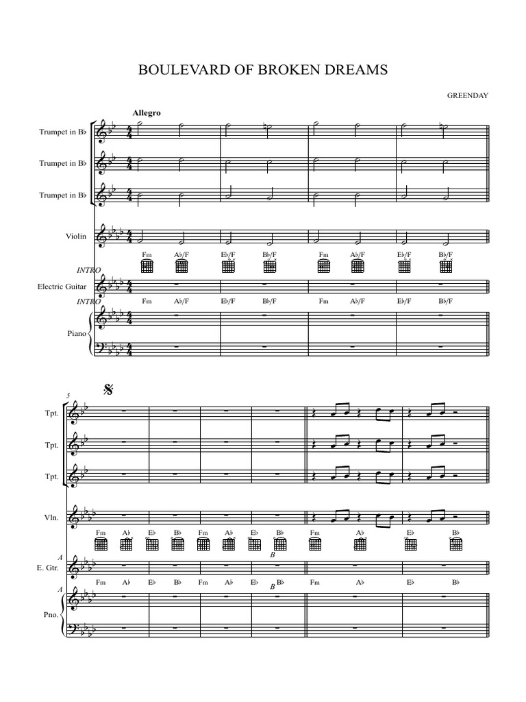 Boulevard of Broken Dreams | PDF