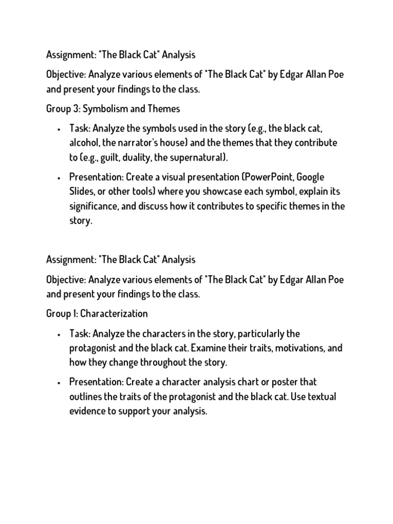 The Black Cat Assignment | PDF