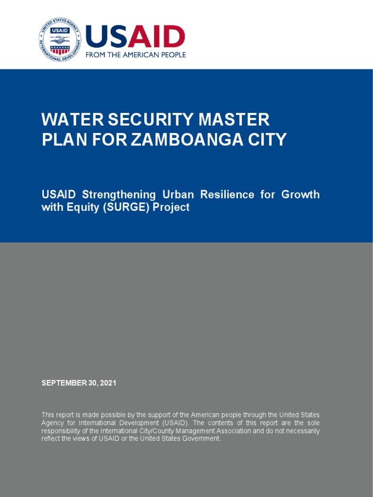 Final Water Security Master Plan For Zamboanga City | PDF | Water ...