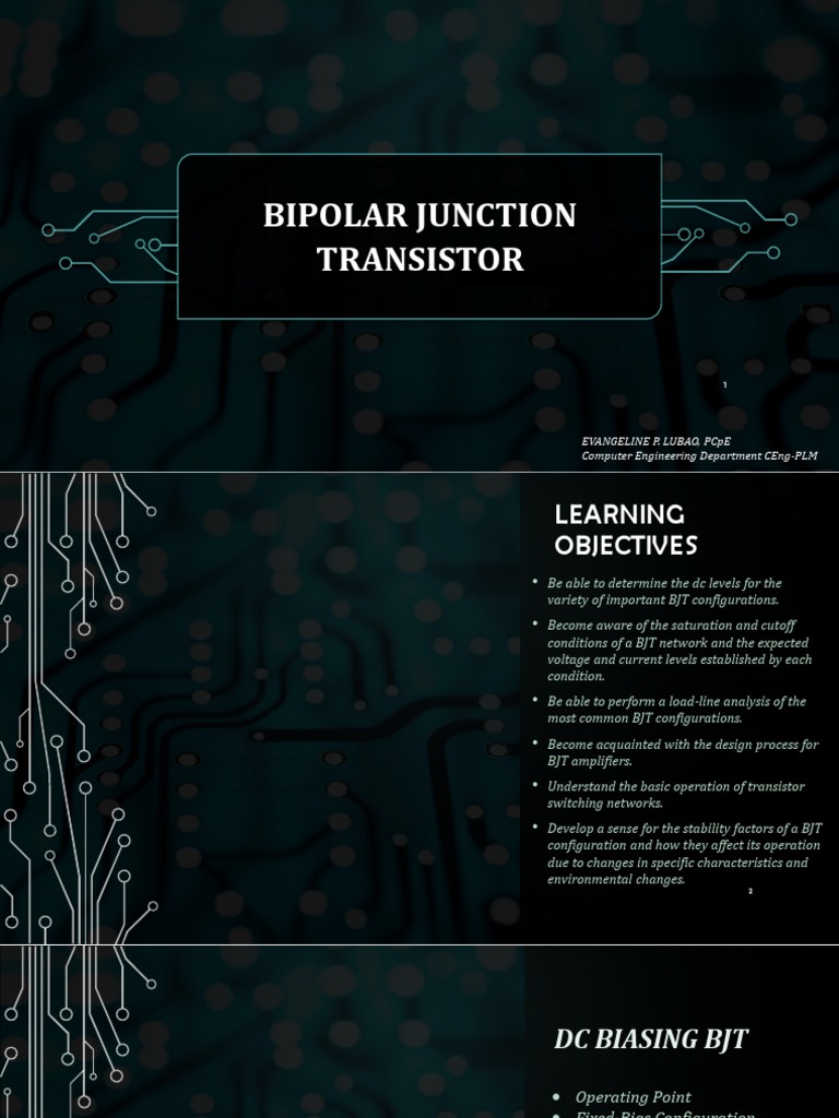 Module 4c DC Biasing BJT | PDF | Bipolar Junction Transistor ...
