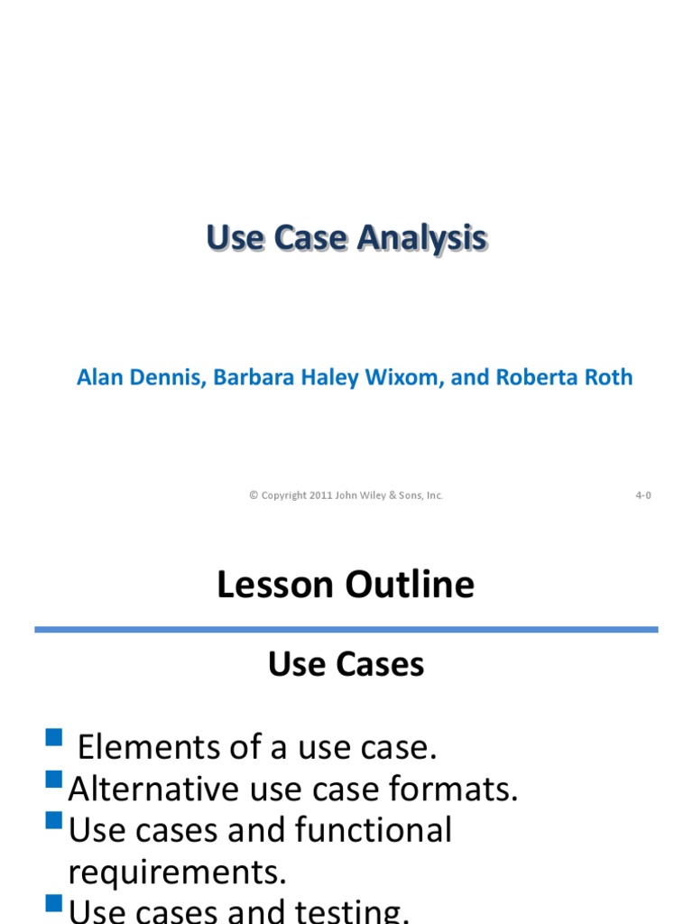 04-Use Case Analysis | PDF | Use Case | Copyright