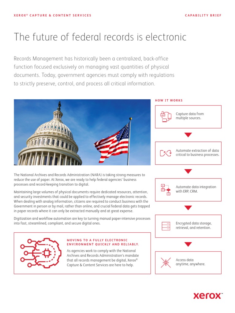Transition To Digital: National Archives and Records Administration (NARA) Initiative | PDF ...