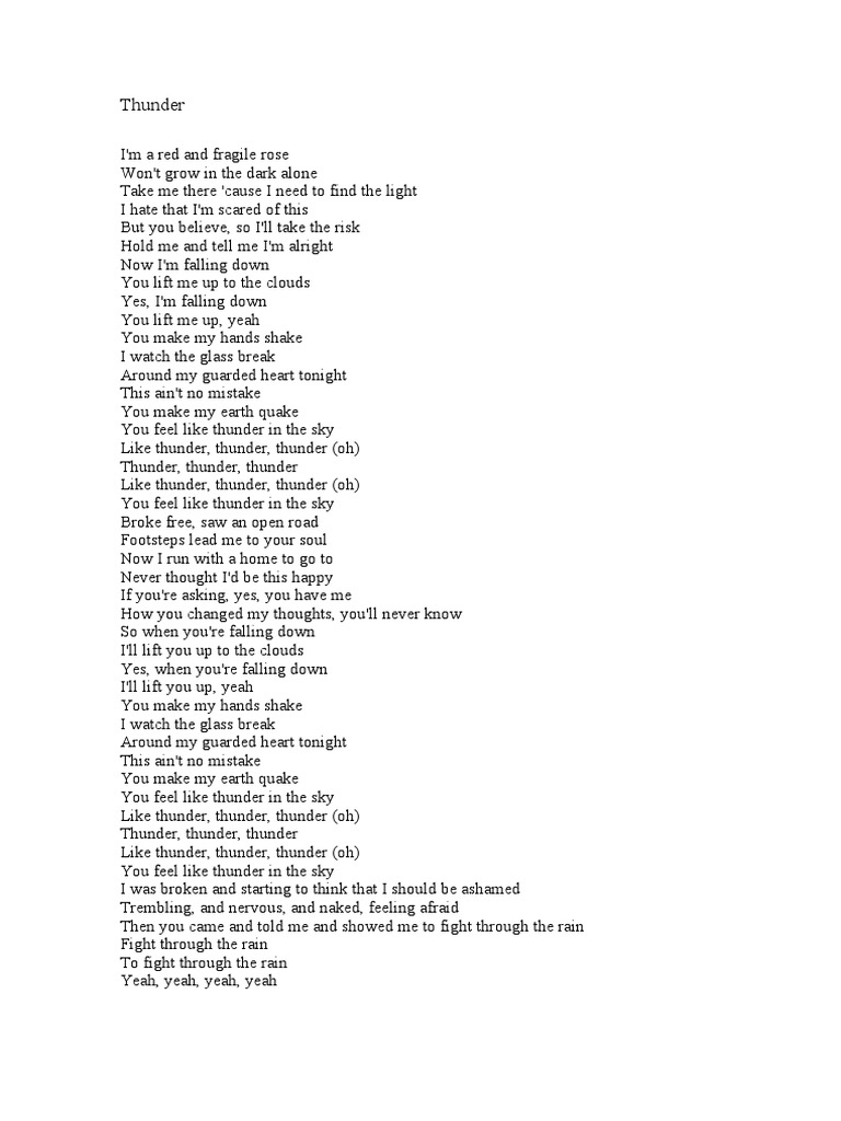 Jessie J Thunder | PDF | Earth Phenomena | Sky