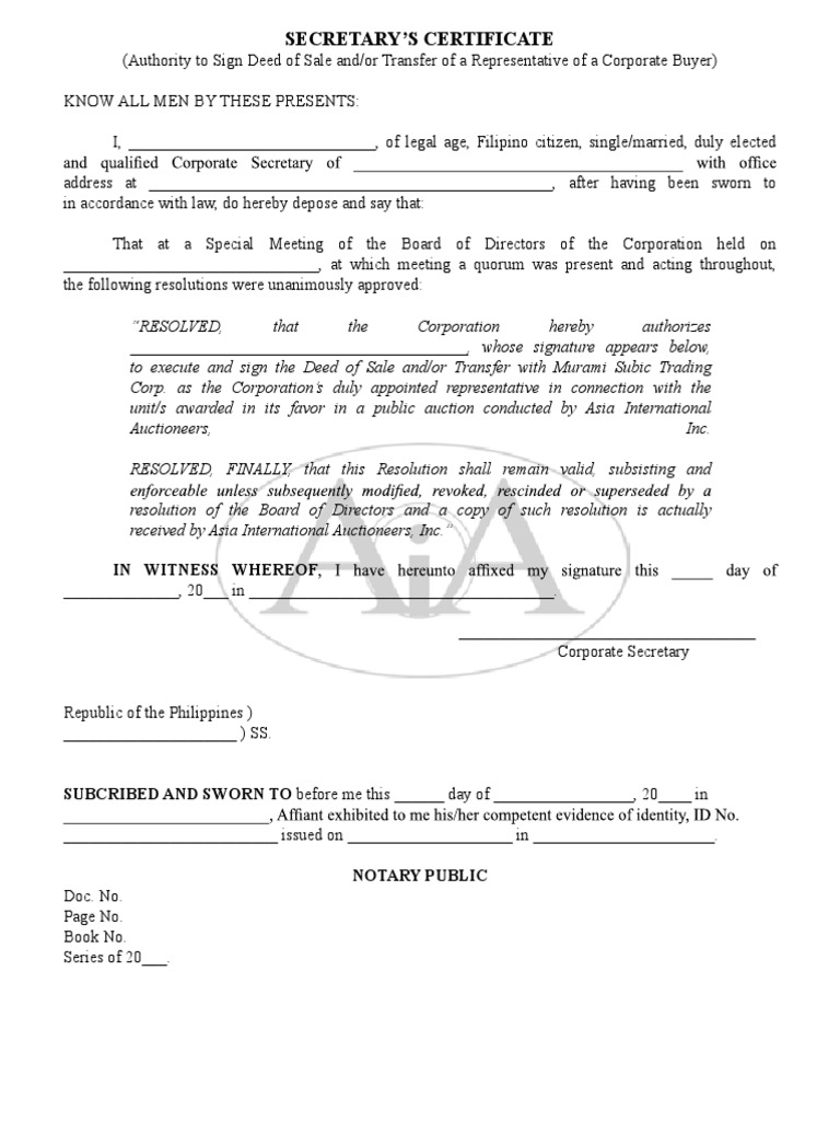 Sample Sec Certificate | PDF Sample Sec Certificate | PDF