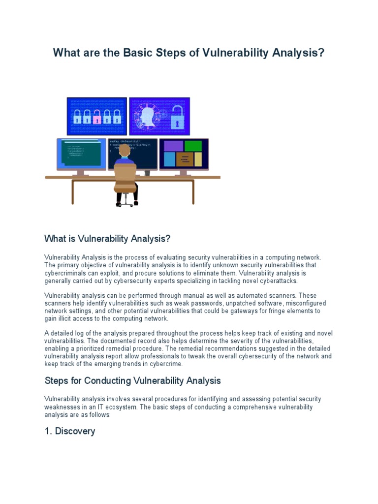 What Are The Basic Steps of Vulnerability Analysis | PDF | Vulnerability (Computing) | Security