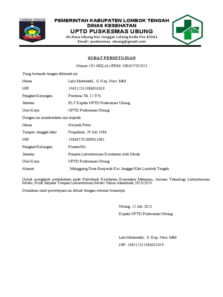 Surat Rekomendasi KPL Pskms | PDF