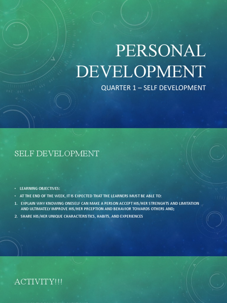 Personal Development | Download Free PDF | Adolescence | Feeling