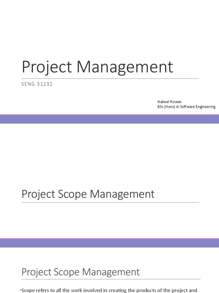 Time Management in Project Scope | PDF | Systems Theory | Business