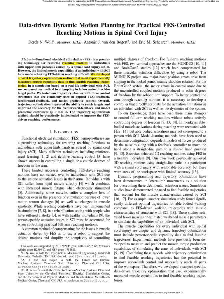 Data-driven Dynamic Motion Planning for Practical | PDF | Spinal Cord ... Data-driven Dynamic Motion Planning for Practical | PDF | Spinal Cord ...