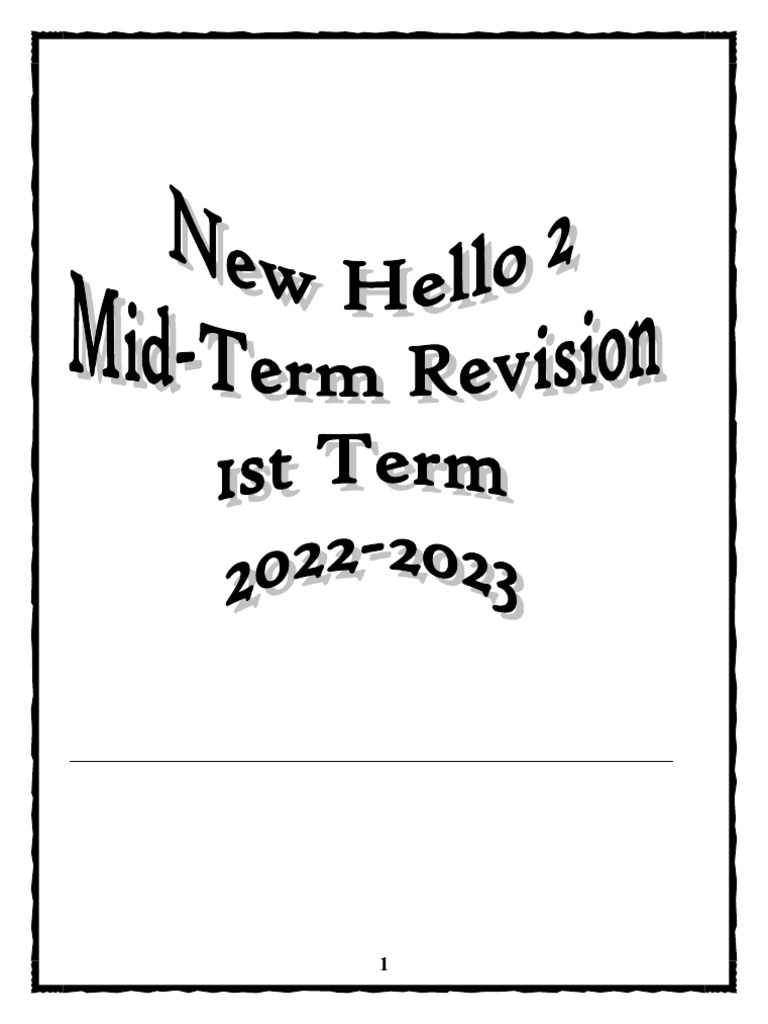 Prep 2 OL Final Revision 2023 | PDF